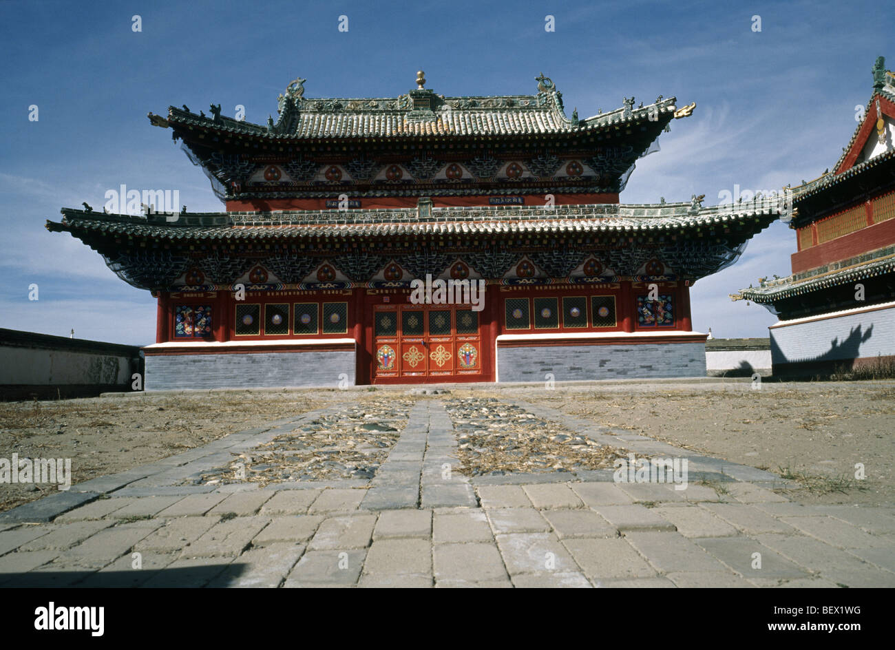 Oct 12, 2006 - Eastern temple at Erdene Zuu monastery in Mongolia Stock ...