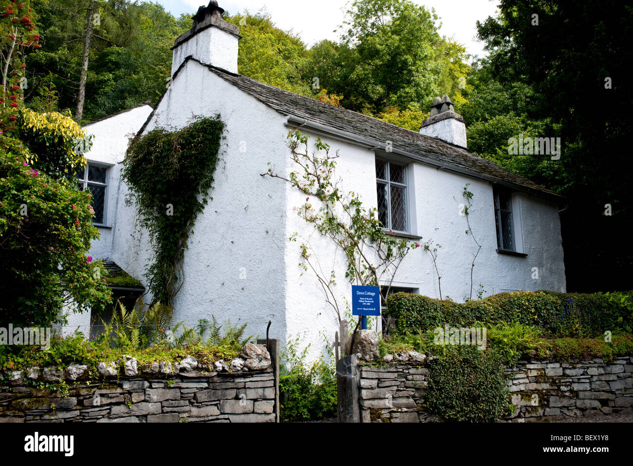 Dove Cottage, Grasmere, home to William Wordsworth Stock Photo - Alamy