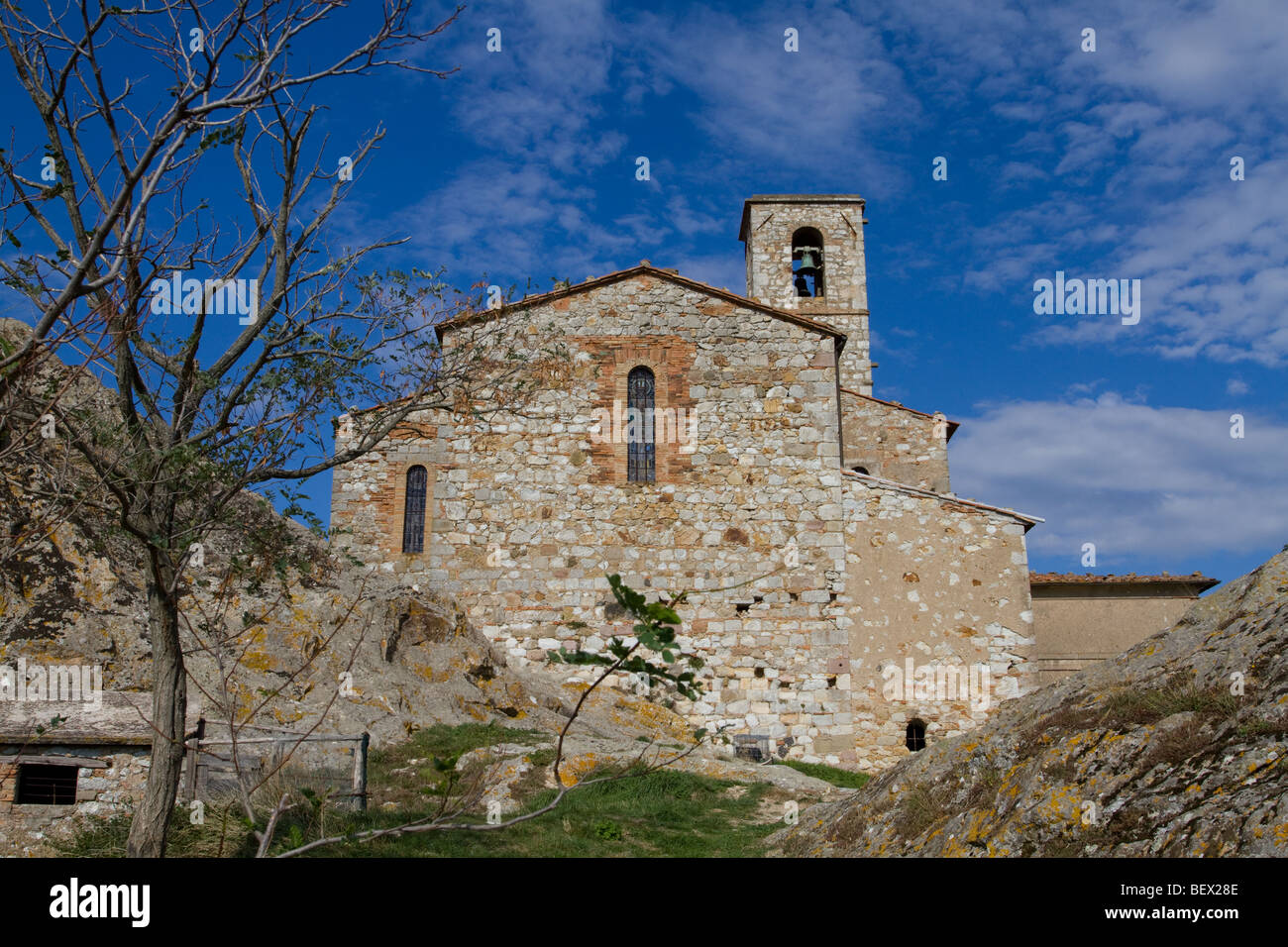 St. Martin Church in Roccatederighi, Tuscany, Italy Stock Photo - Alamy