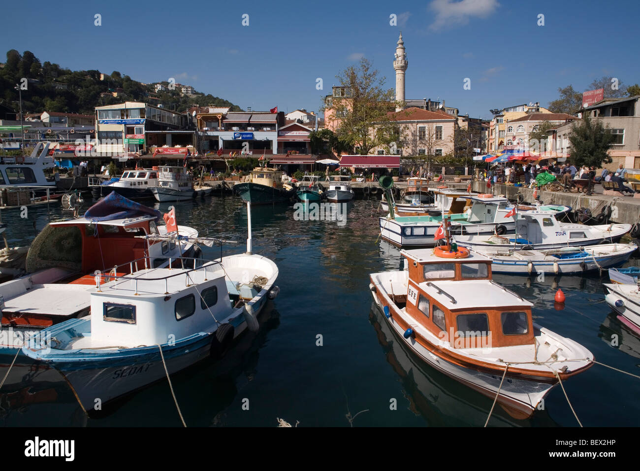 Turkey Bosphorus Sariyer harbour Stock Photo - Alamy
