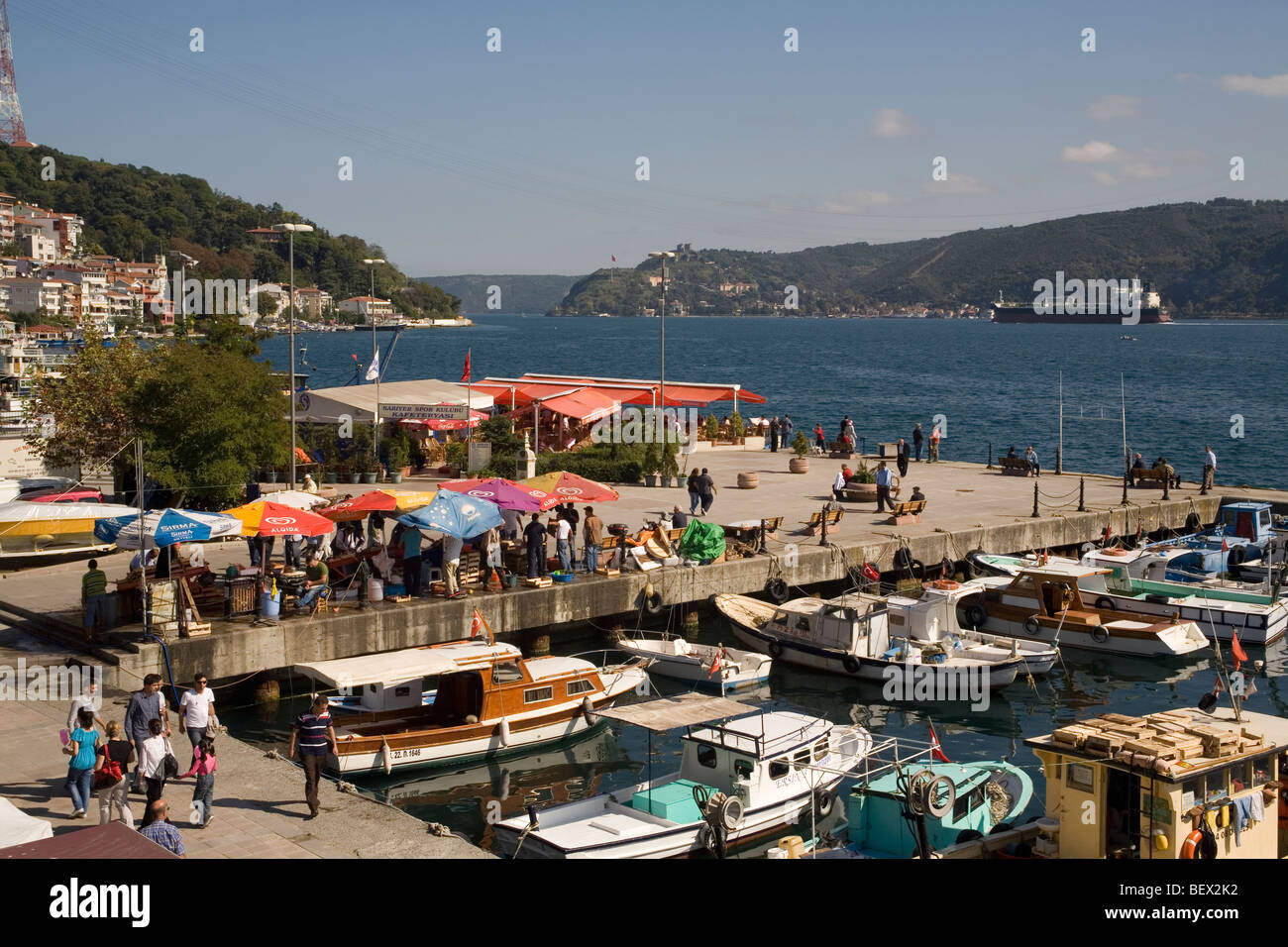 Turkey Bosphorus Sariyer harbour Stock Photo - Alamy
