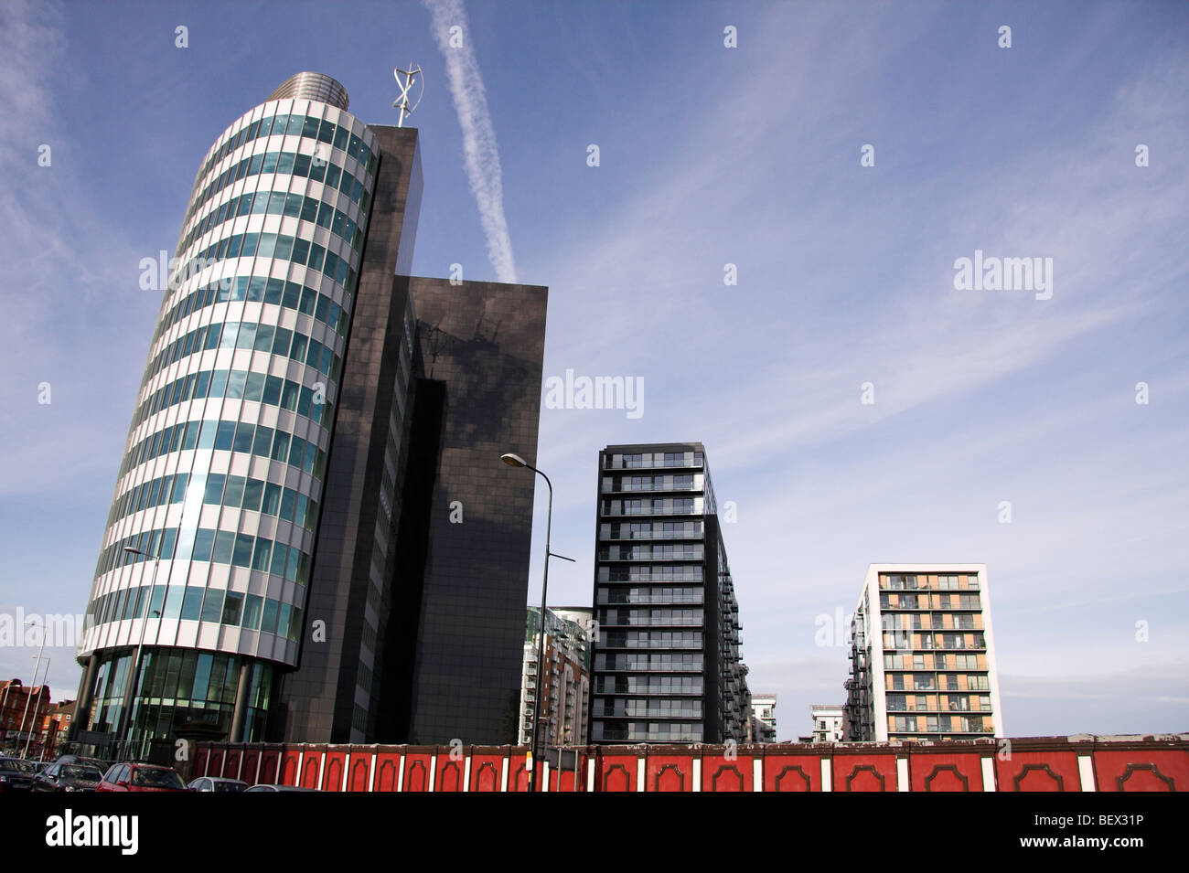 Modern office block, The Green Quarter, Cheetham Hill Road, Manchester ...