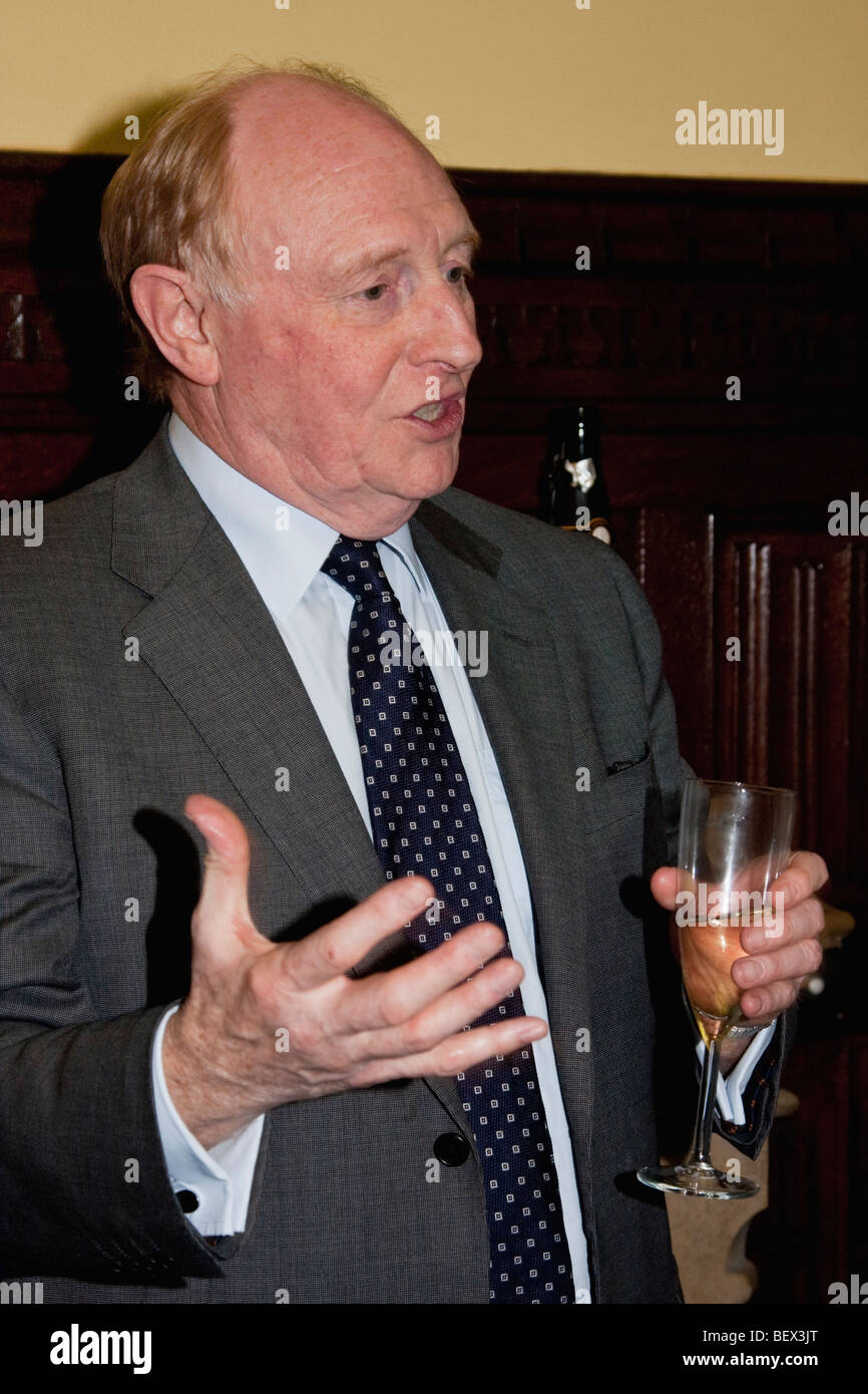 Neil Kinnock speaking at a function in the House of Commons, London in ...