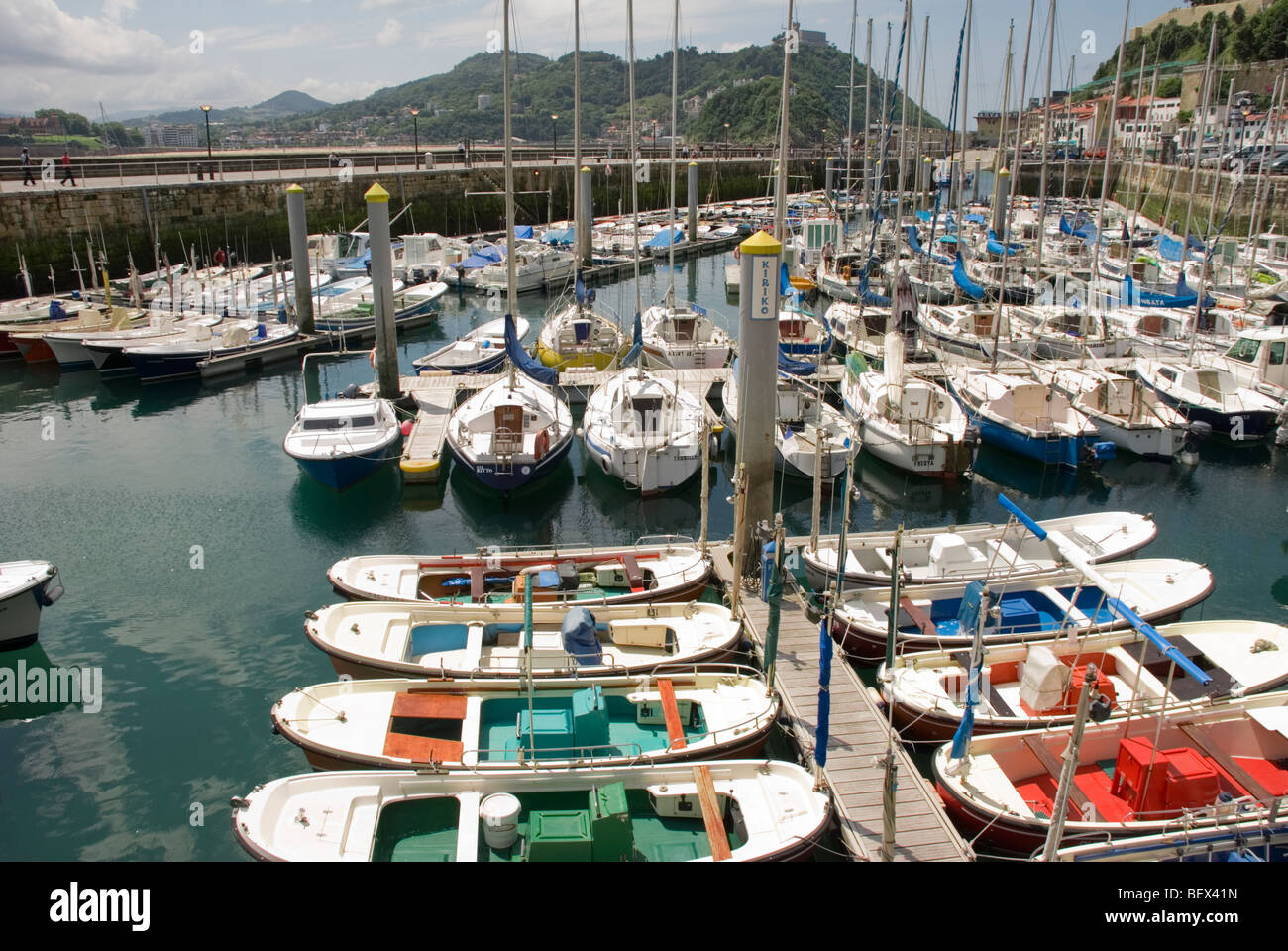 The marina in San Sebastian, in the Basque country Stock Photo - Alamy