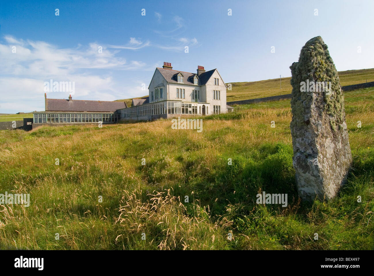 Leagarth House on the Shetland Island of Fetlar home of Sir William ...
