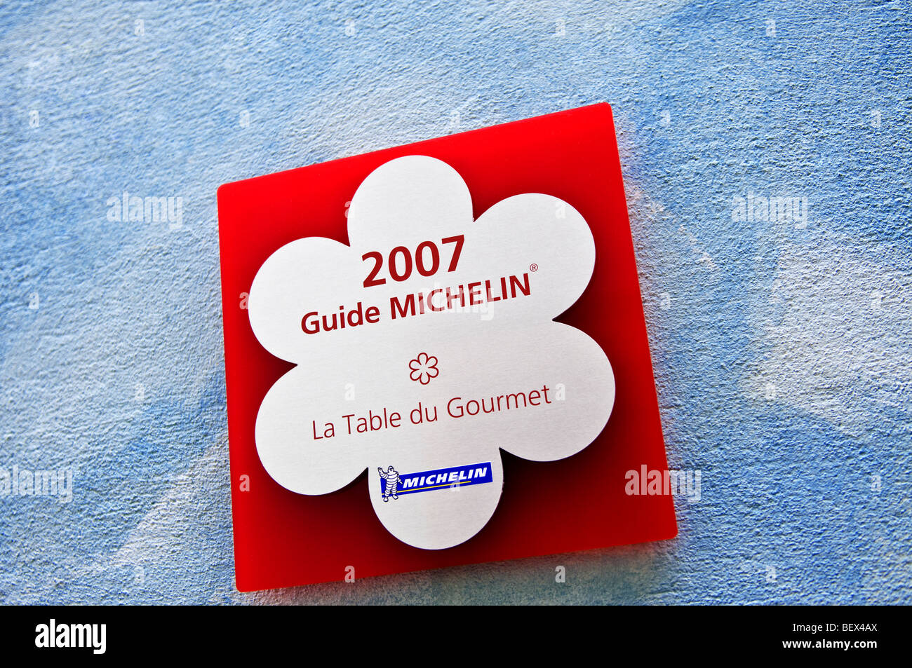 Michelin Star sign 'la table du gourmet' restaurant in Riquewihr Alsace ...