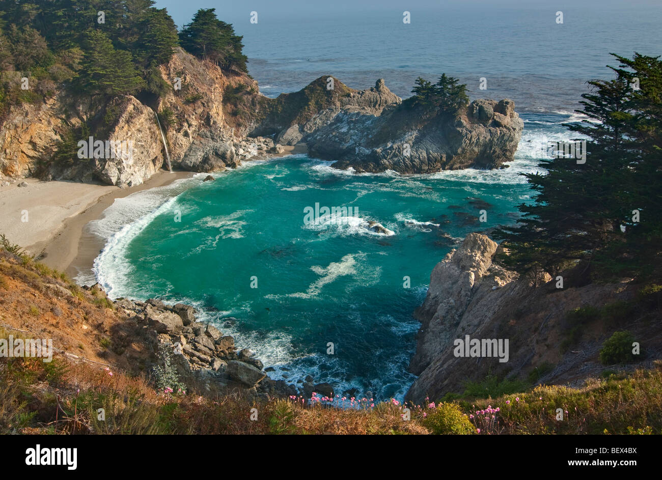 McWay Falls along the Big Sur Coast Stock Photo - Alamy