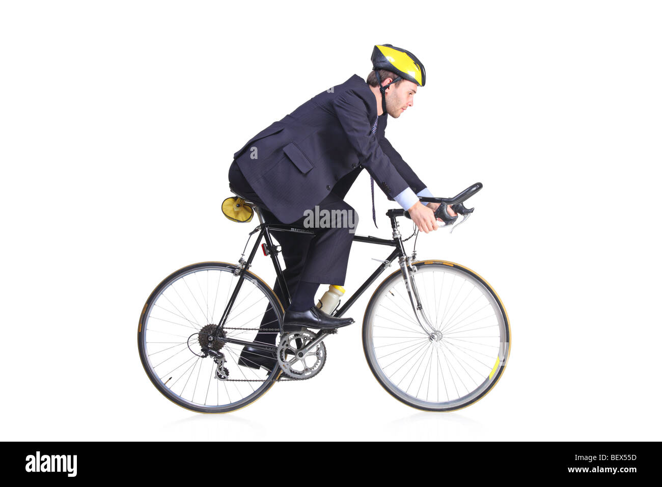 Young male sportsman riding Cut Out Stock Images & Pictures - Alamy