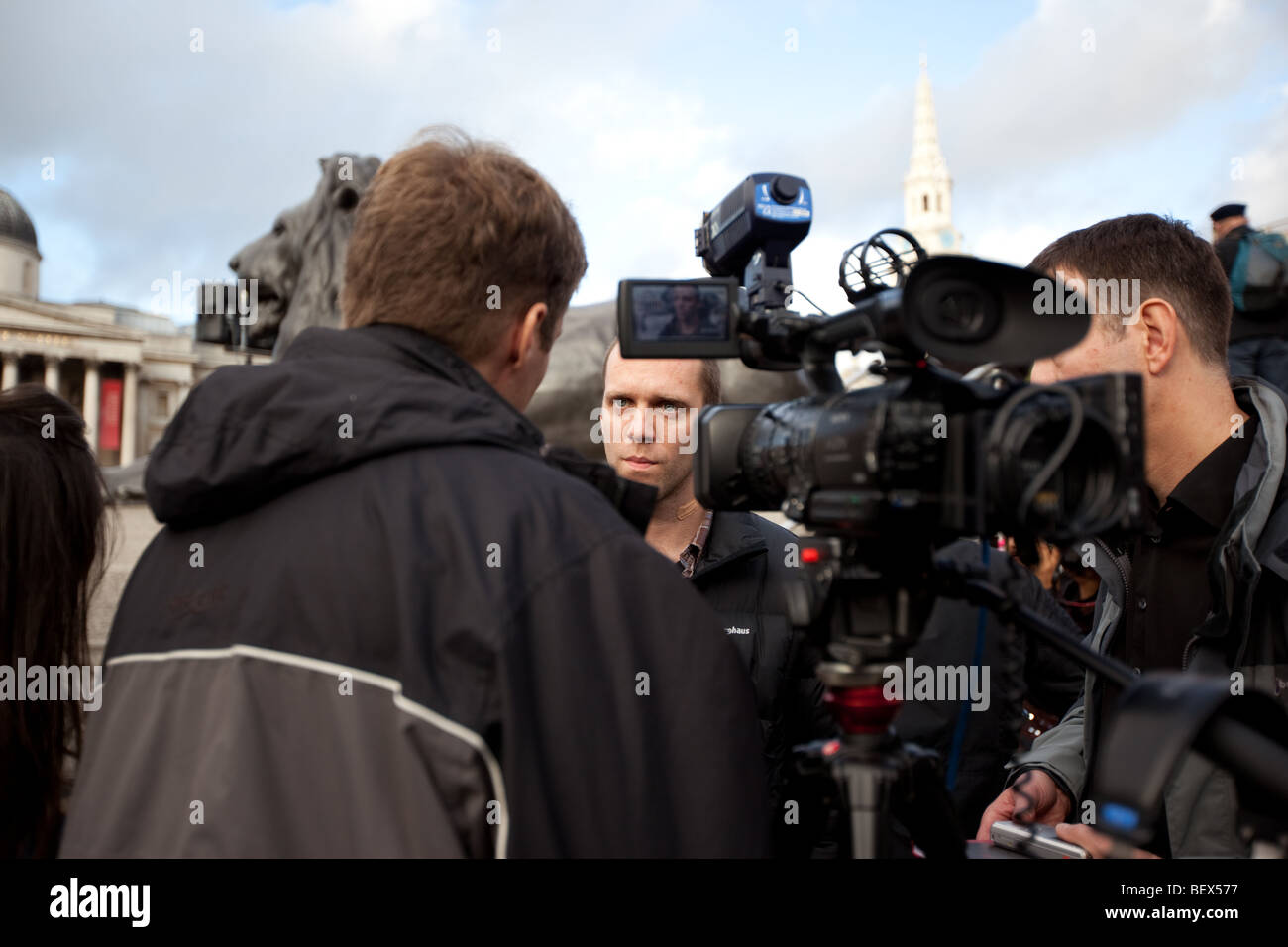 Lance Corporal Joe Glenton at anti-war demonstration Stock Photo - Alamy