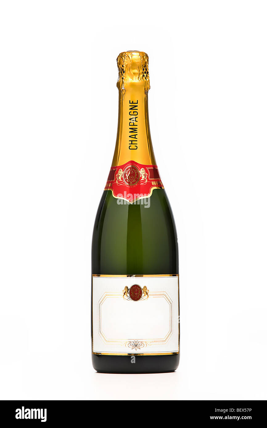 bottle of champagne Stock Photo - Alamy
