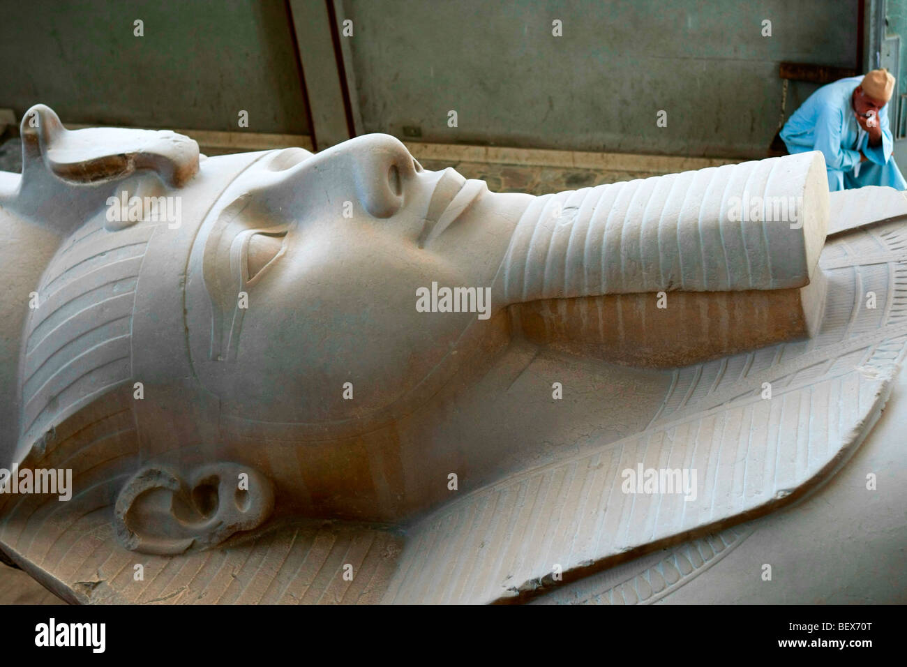 Statue of Ramses the second at Memphis, Egypt Stock Photo - Alamy