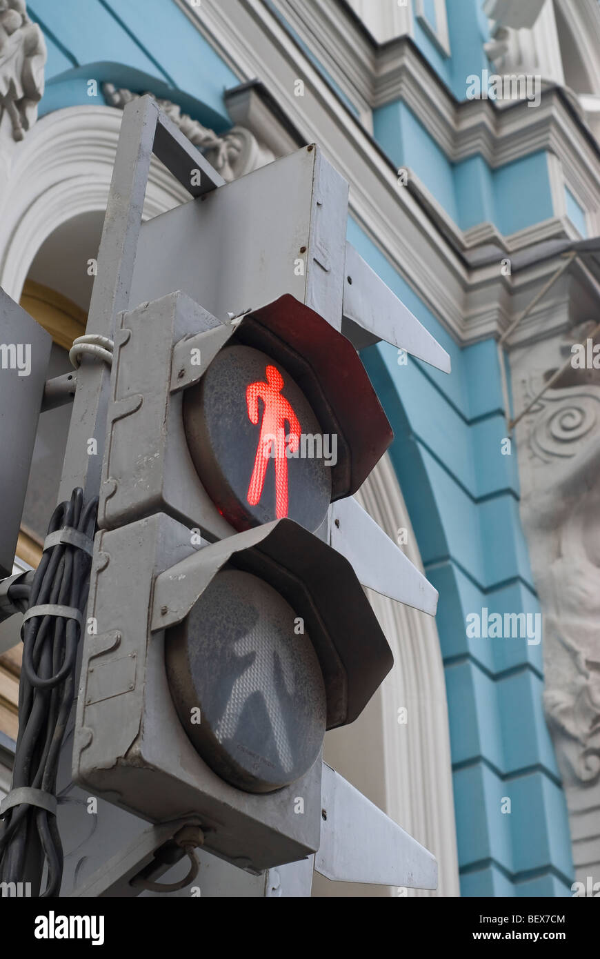 Moscow Traffic light Stock Photo - Alamy