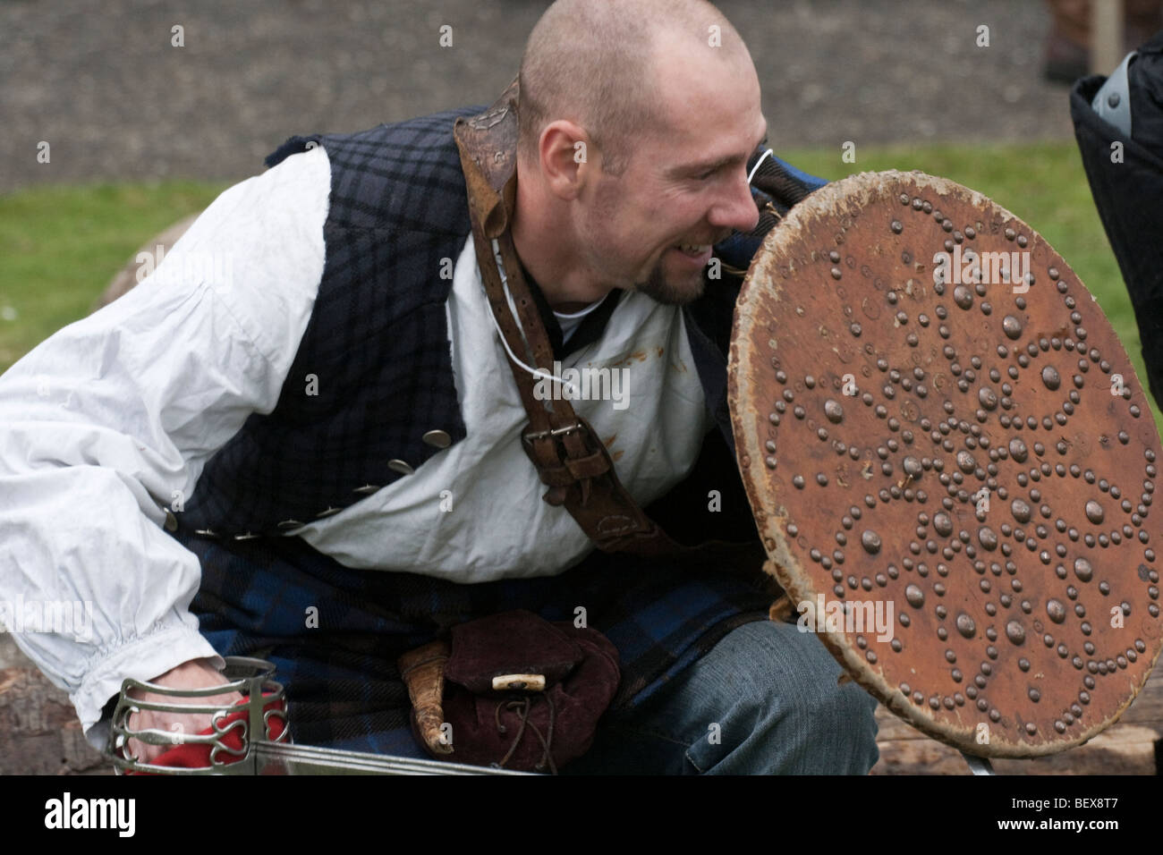 Man in Jacobite rebel costume Stock Photo - Alamy