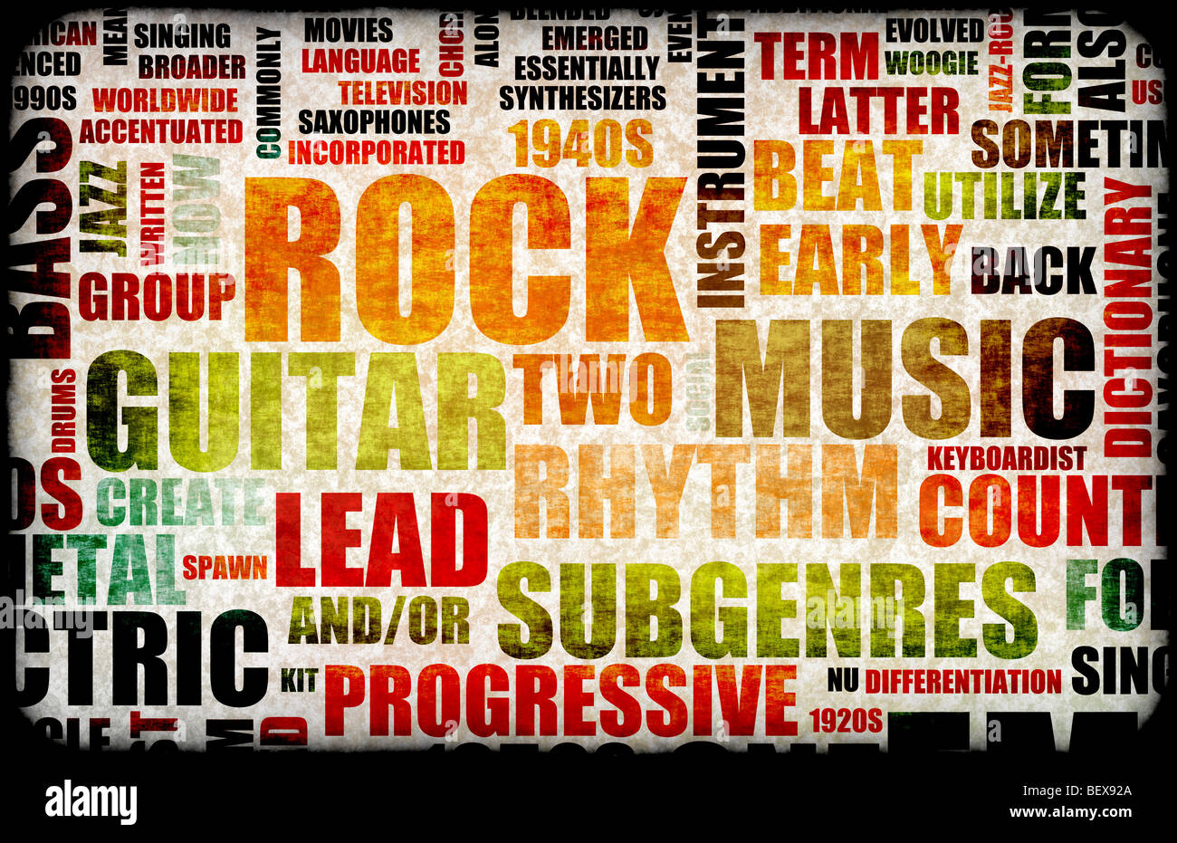 Rock Concert Event Poster Board as Background Stock Photo - Alamy