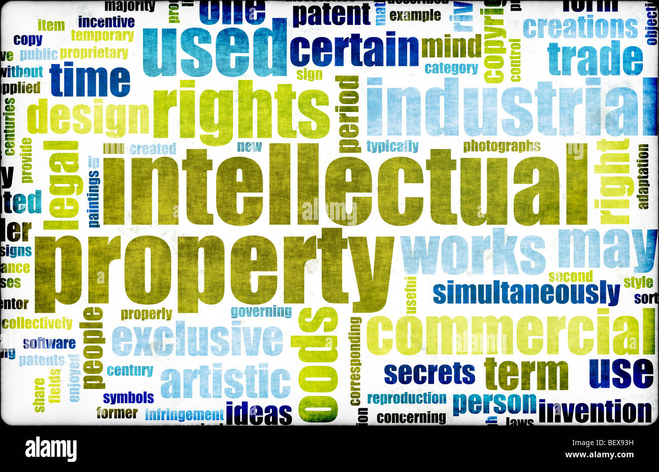 Intellectual Property Concept Word Cloud as Art Stock Photo - Alamy
