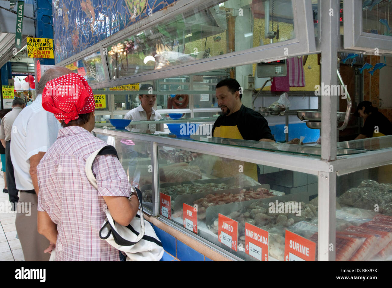 Fish Stall, Mercado Central, San Jose, Costa Rica Stock Photo - Alamy