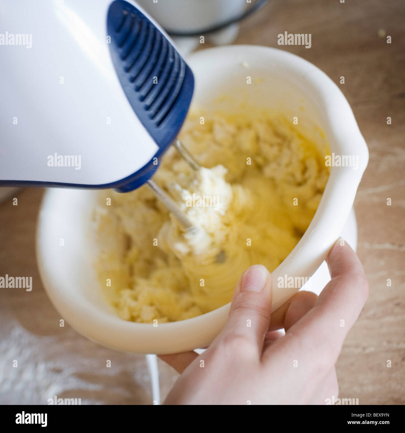 Making a cake Stock Photo - Alamy