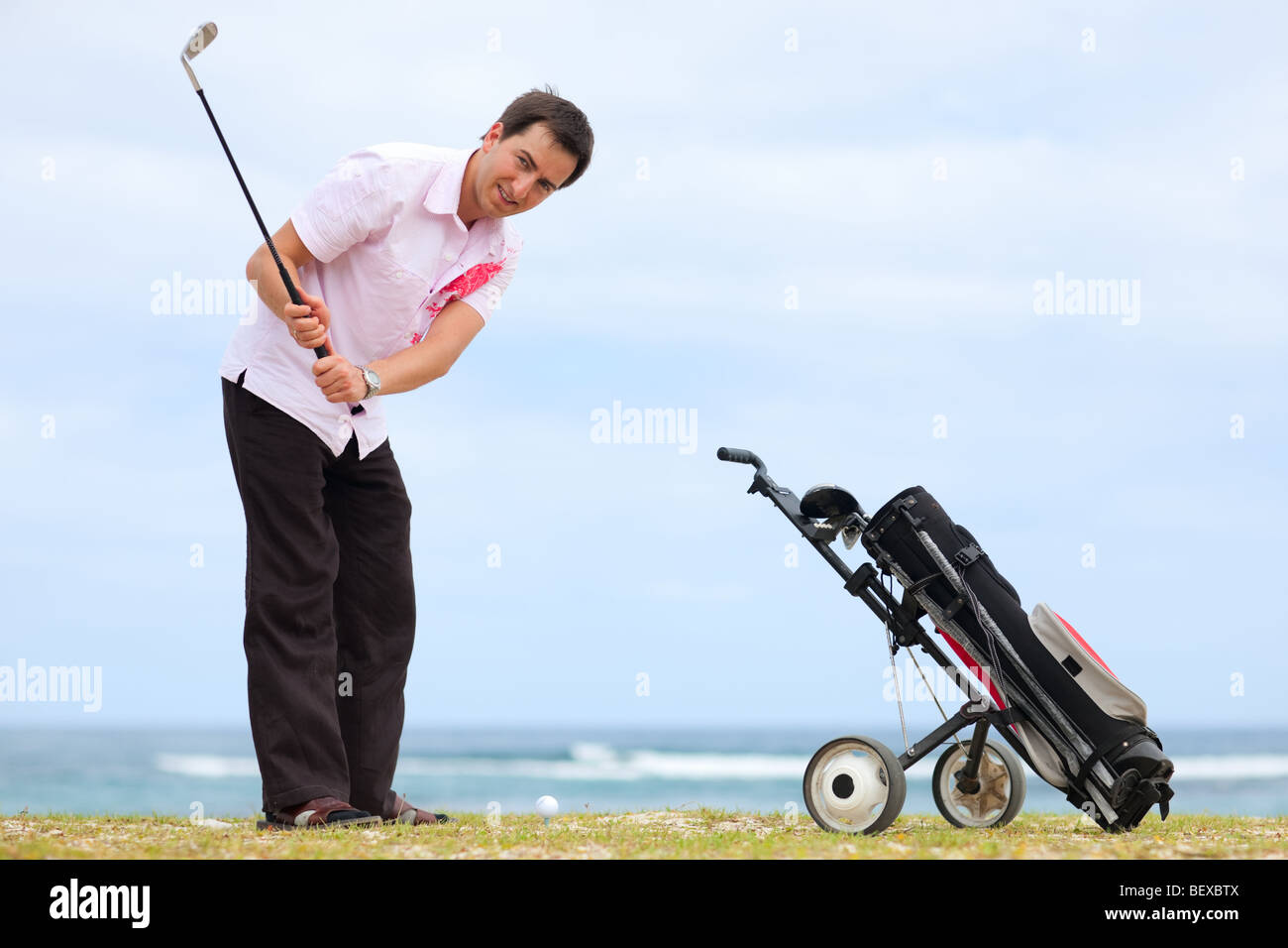 Golf club action hi-res stock photography and images - Alamy
