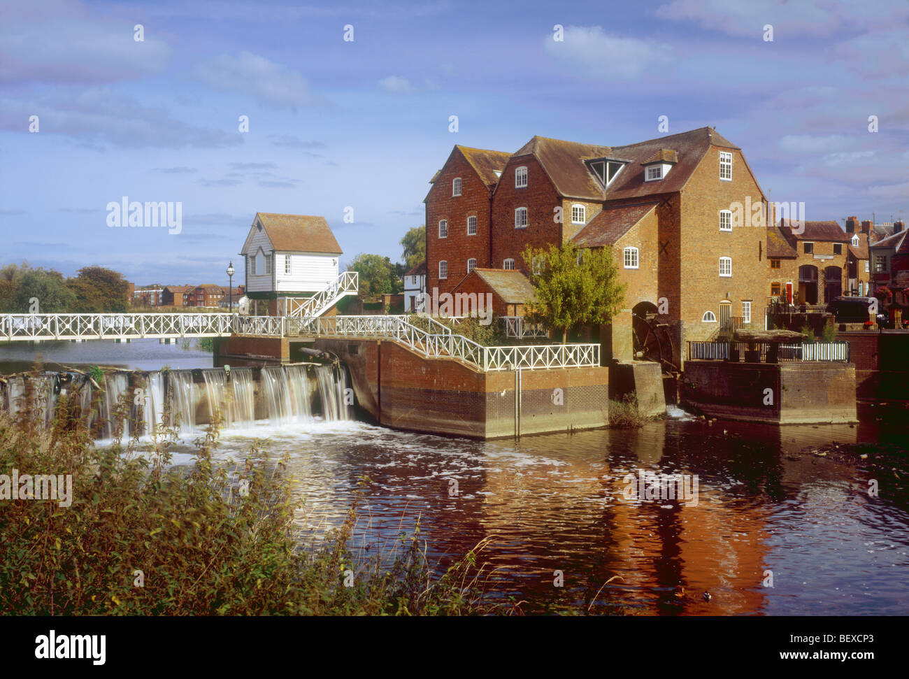 The Abbey Mill And Weir On The River Severn At Tewkesbury