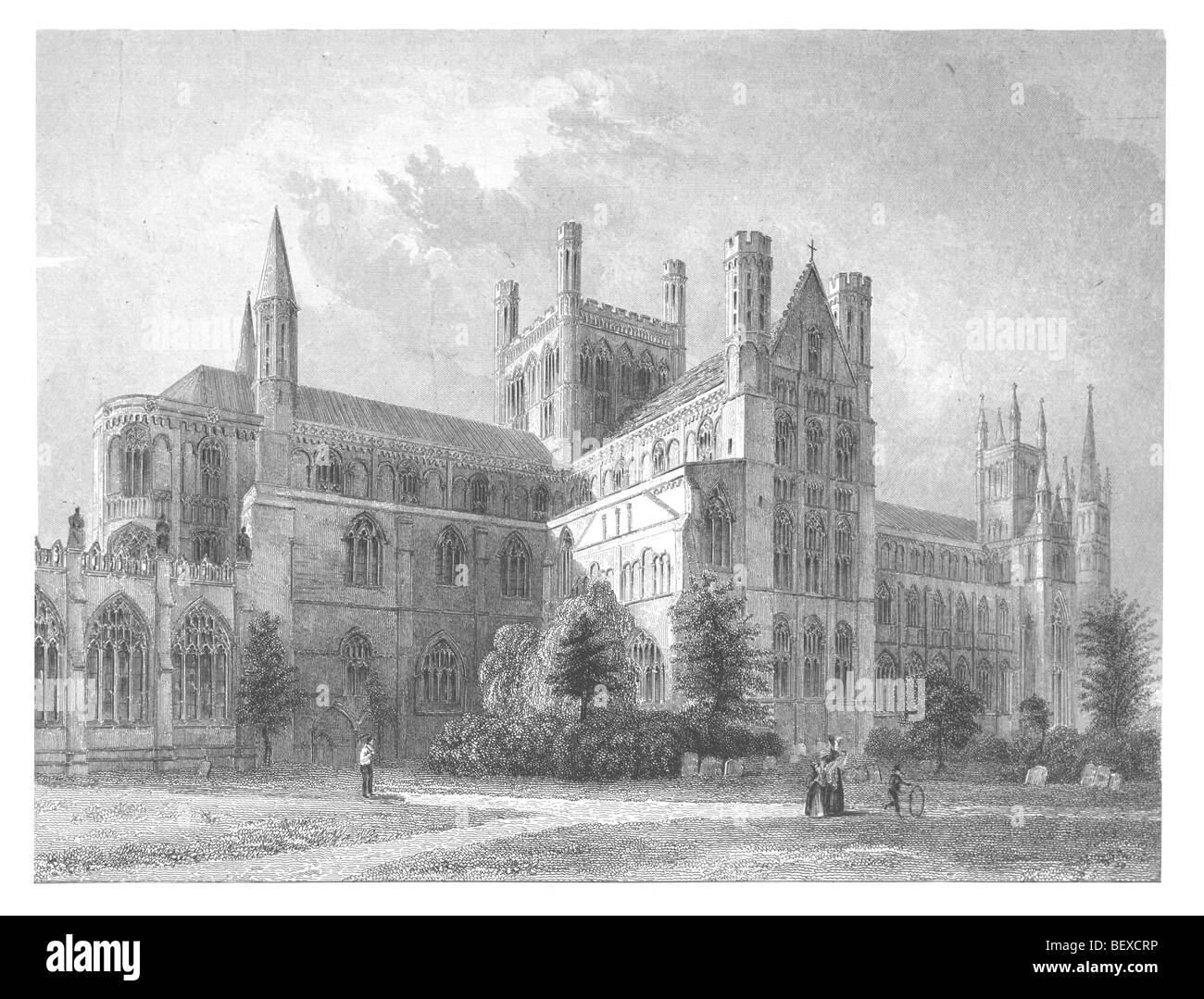 Peterborough cathedral wooden Black and White Stock Photos & Images - Alamy