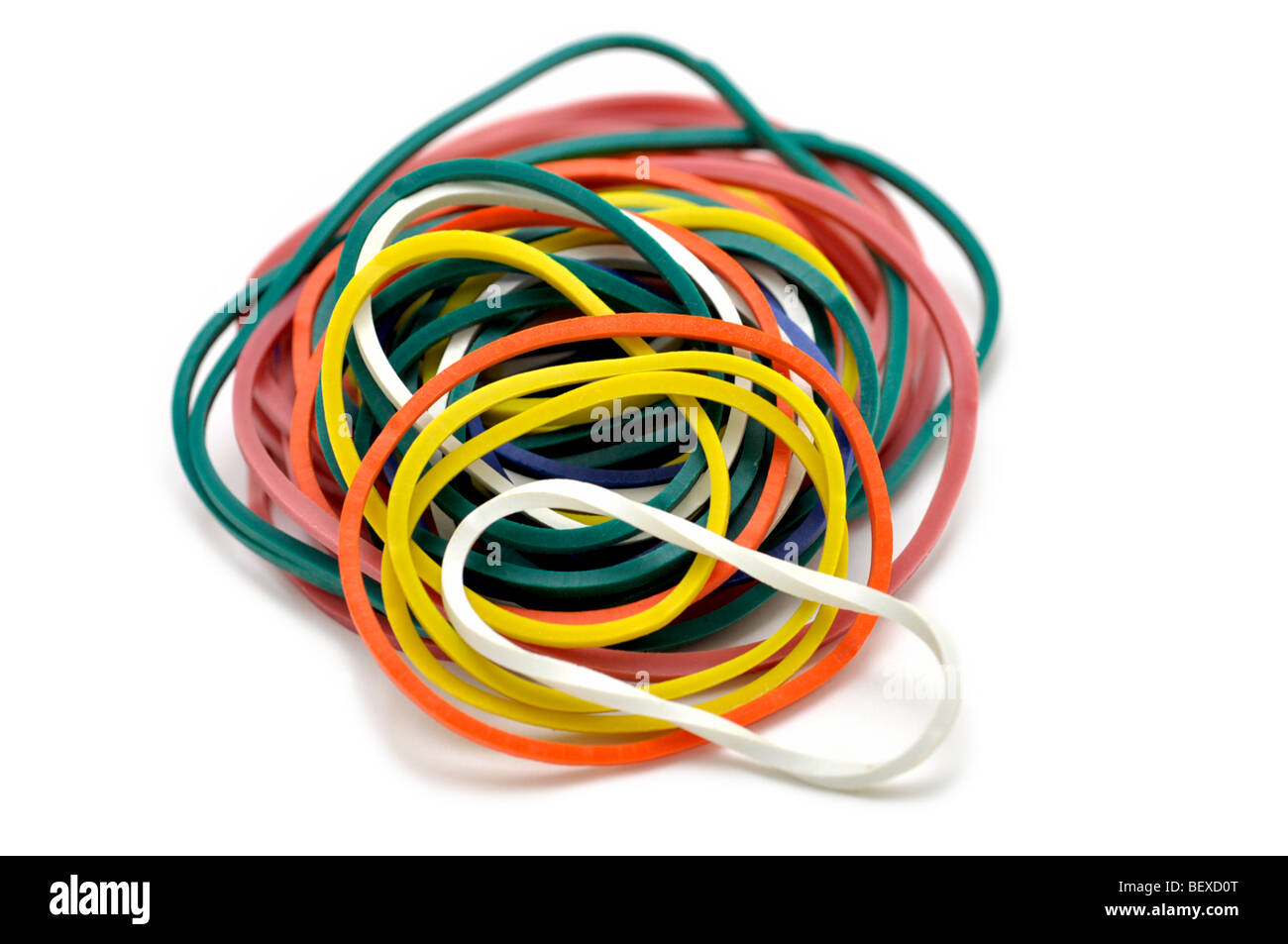 White rubber bands hi-res stock photography and images - Alamy