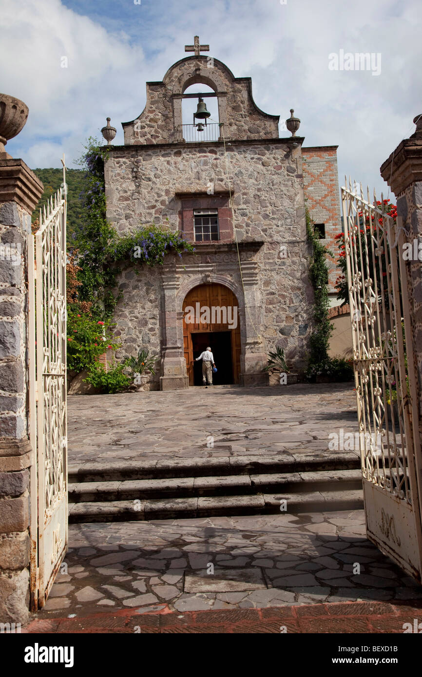 Church, Ajijic, Lake Chapala, Jalisco, Mexico Stock Photo - Alamy