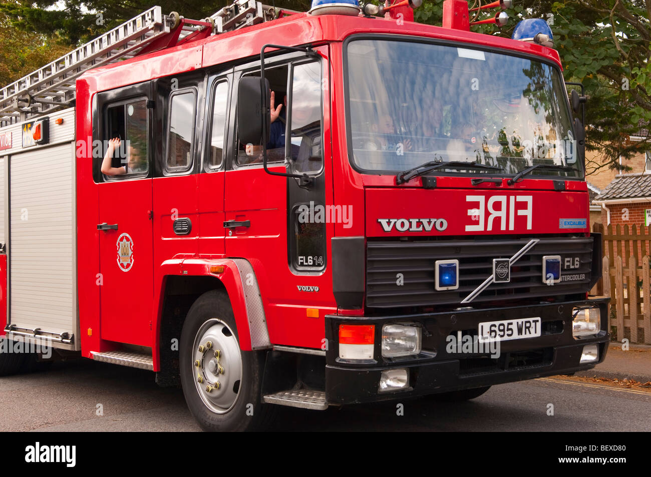 Red fire engine hi-res stock photography and images - Alamy