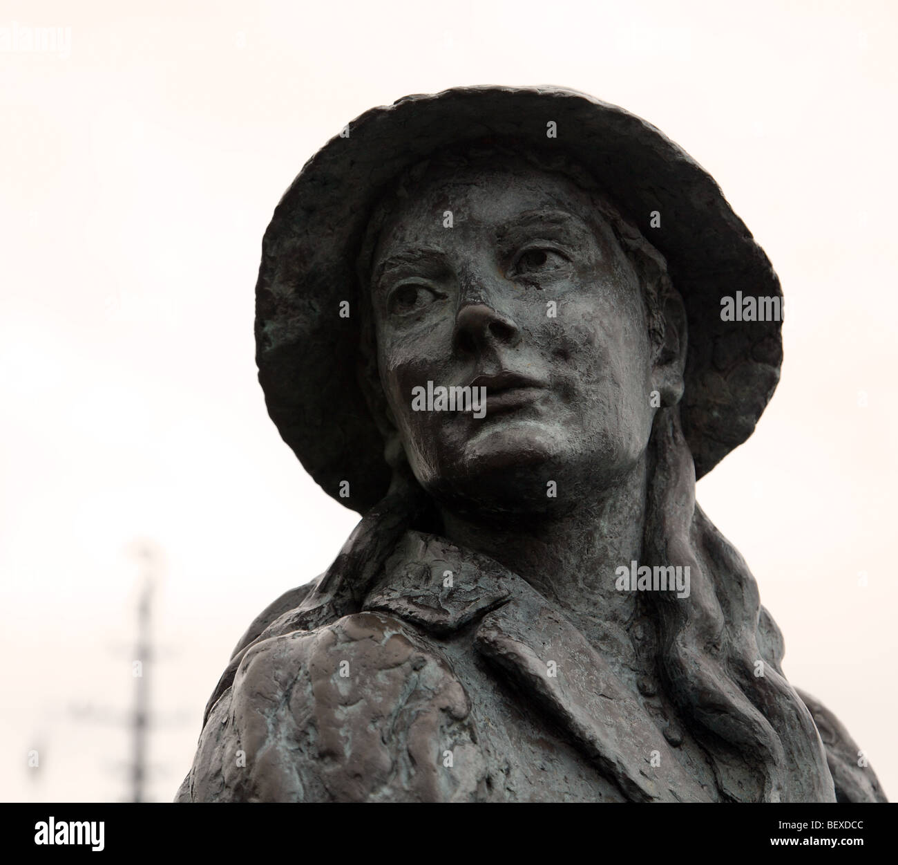 statue of Annie Moore, Irish emigrant, Cobh, nr Cork Stock Photo - Alamy
