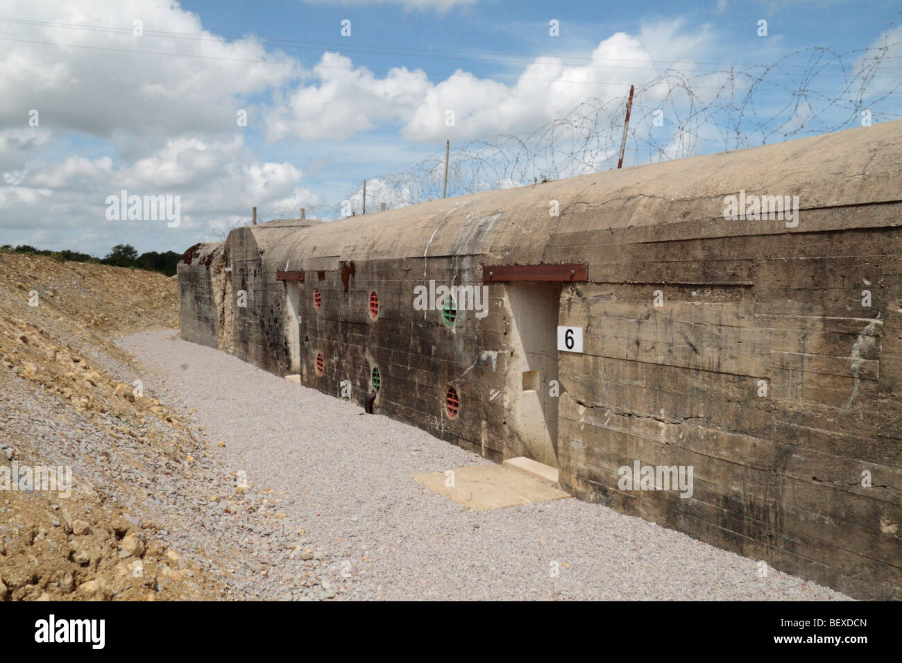 A reinforced concrete bunker at the World War II German Artillery ...