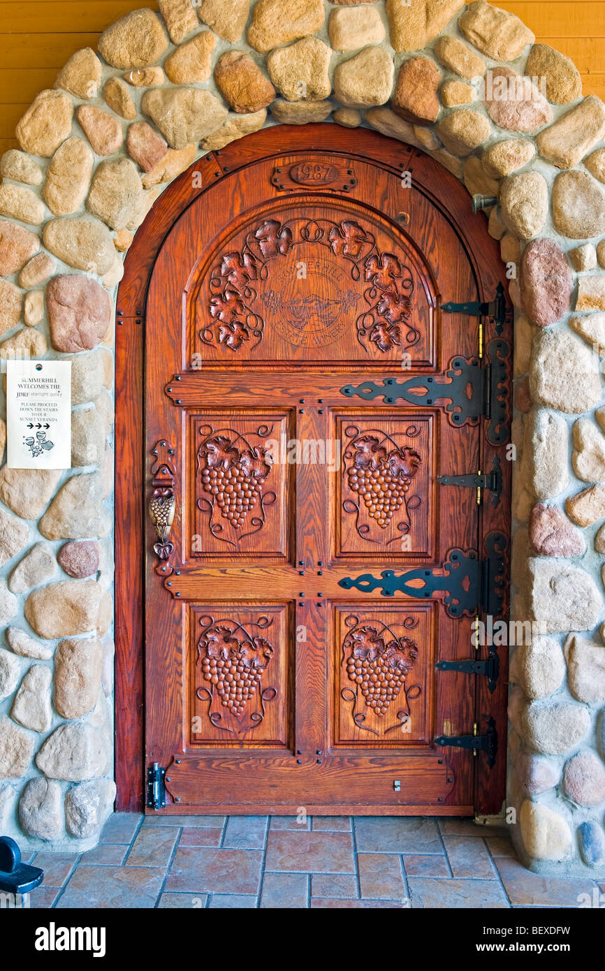 Winery entrance doors hi-res stock photography and images - Alamy