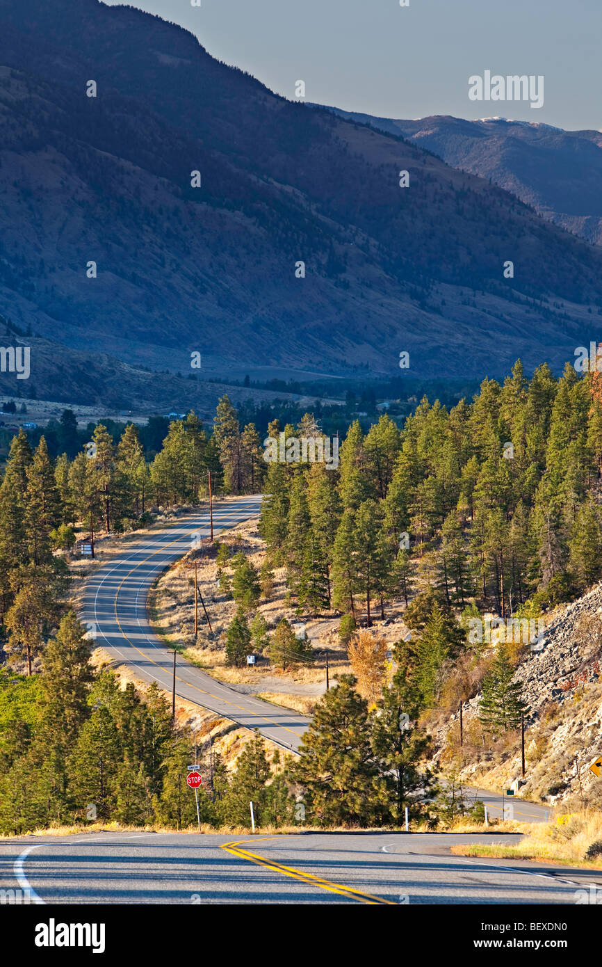 Scenic road, Highway 3 (Crowsnest Highway) in the Okanagan-Similkameen ...