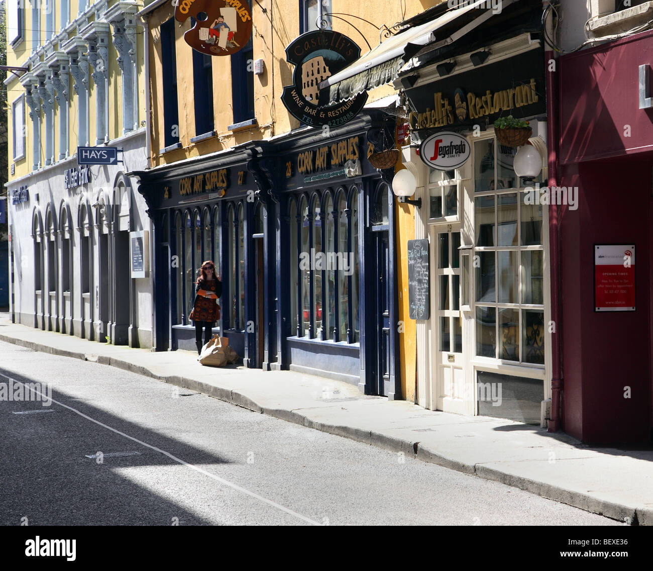 Cork Shopping Street Stock Photo - Alamy