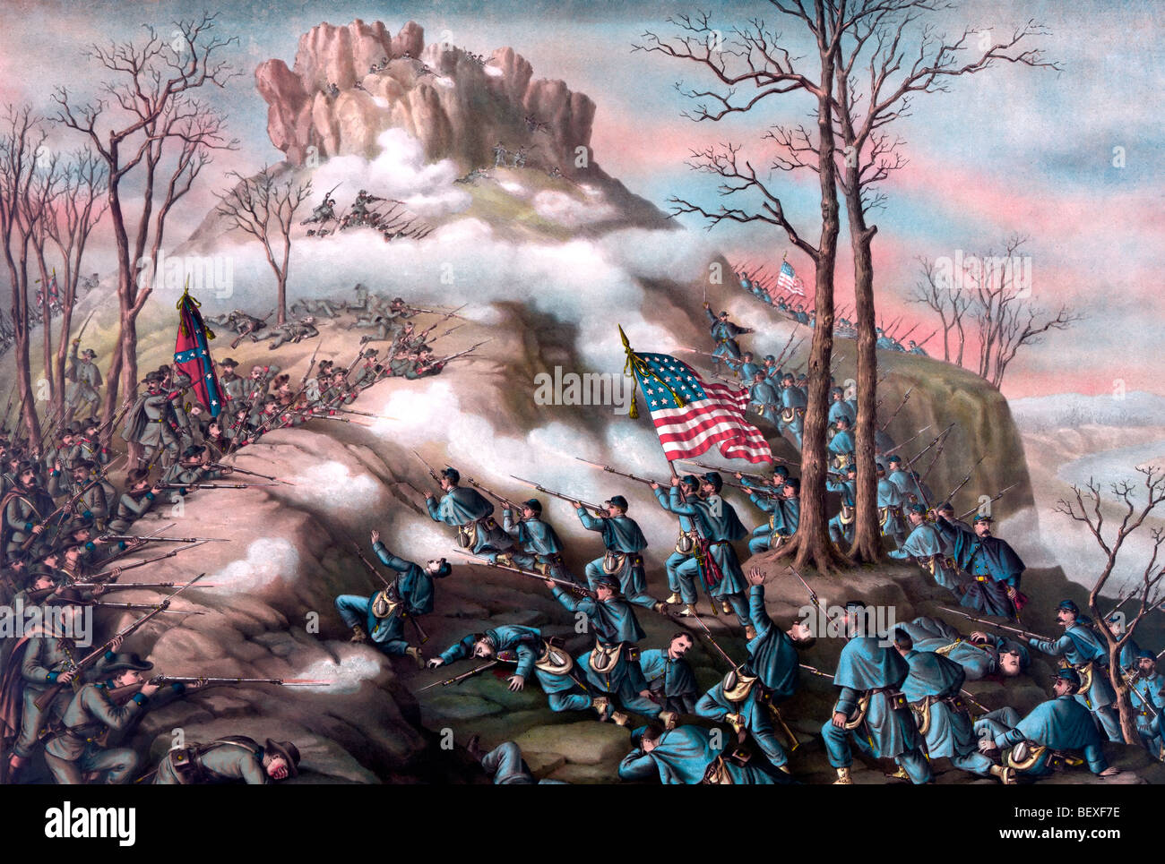 Battle of Lookout Mountain--November 24th 1863 during the USA Civil War ...