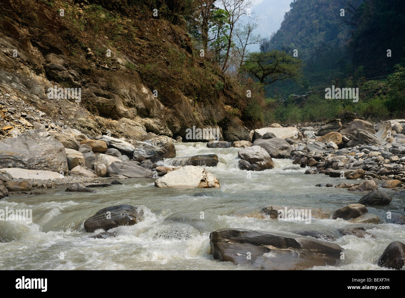 Upper reaches of Modi Khola river Annapurna Base Camp (Annapurna ...