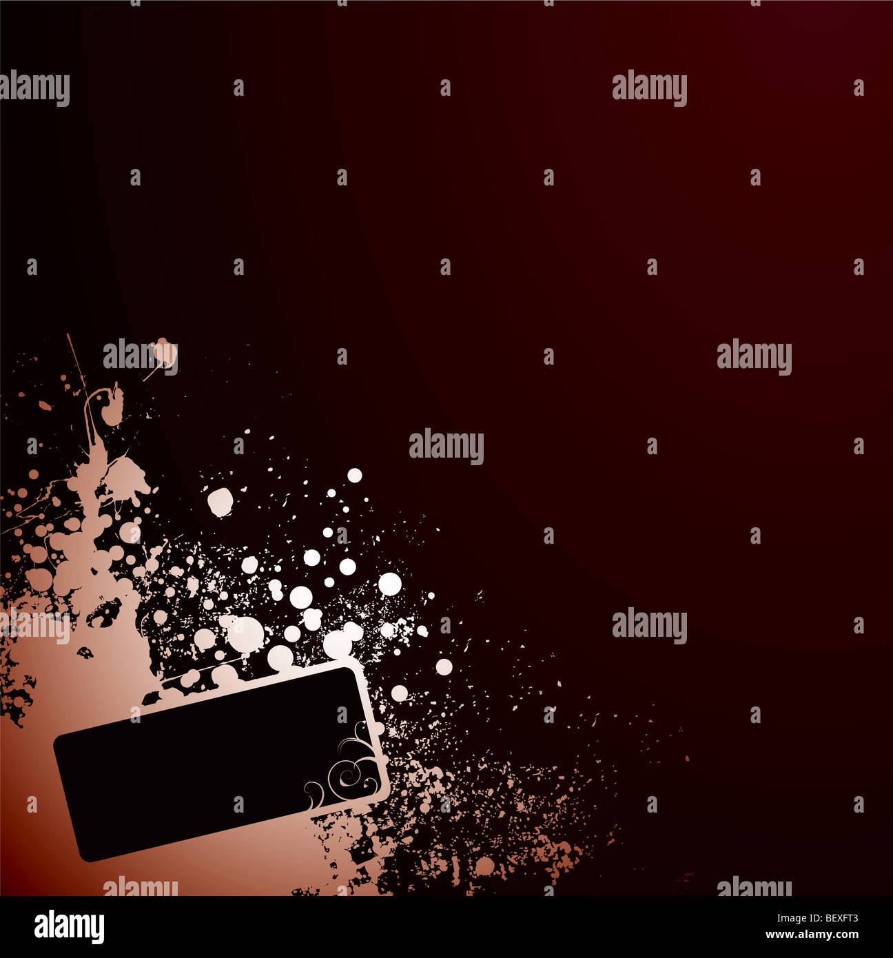 Abstract red and black corner design with copy space Stock Photo - Alamy