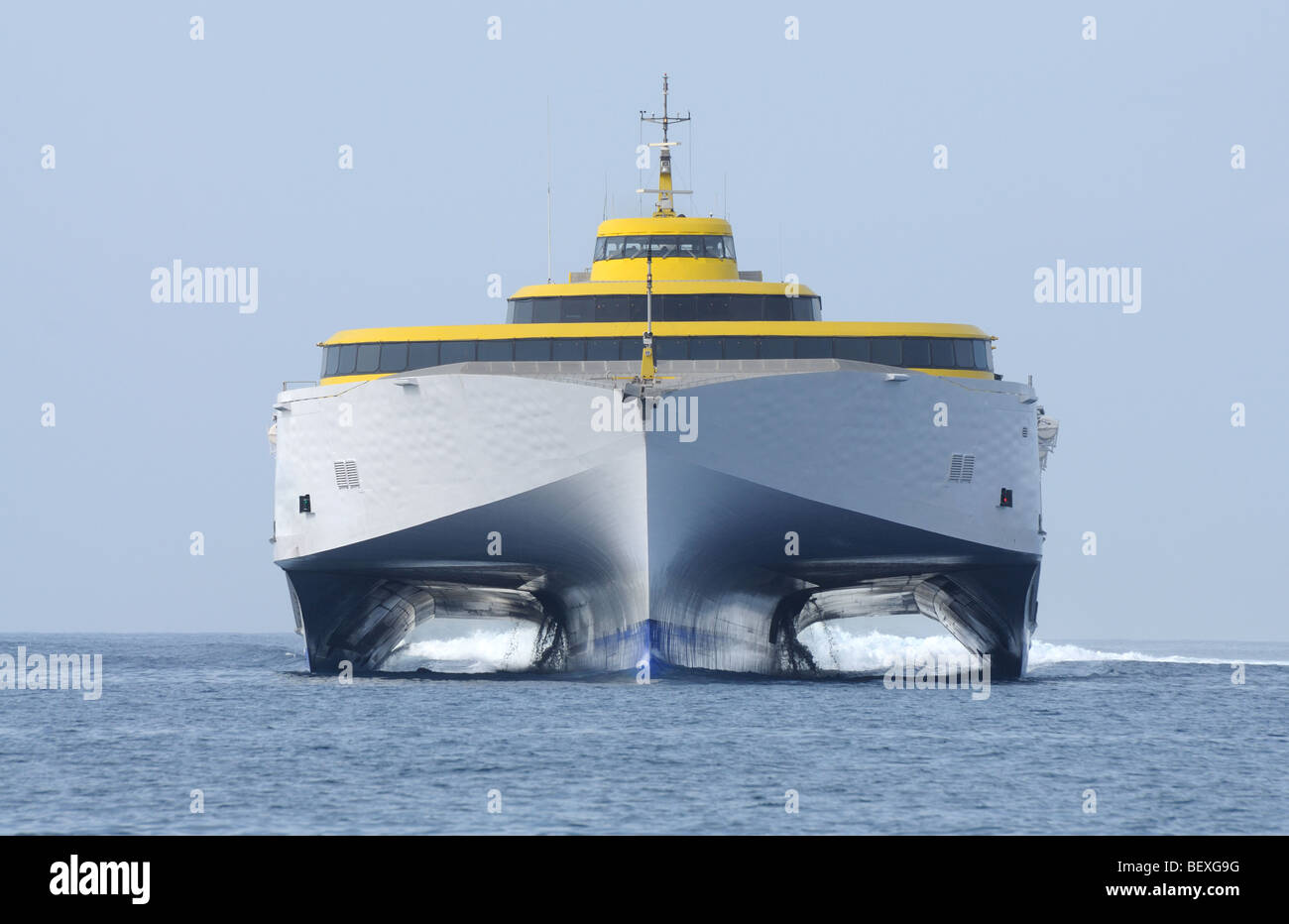 Modern high speed ferry ship Stock Photo - Alamy