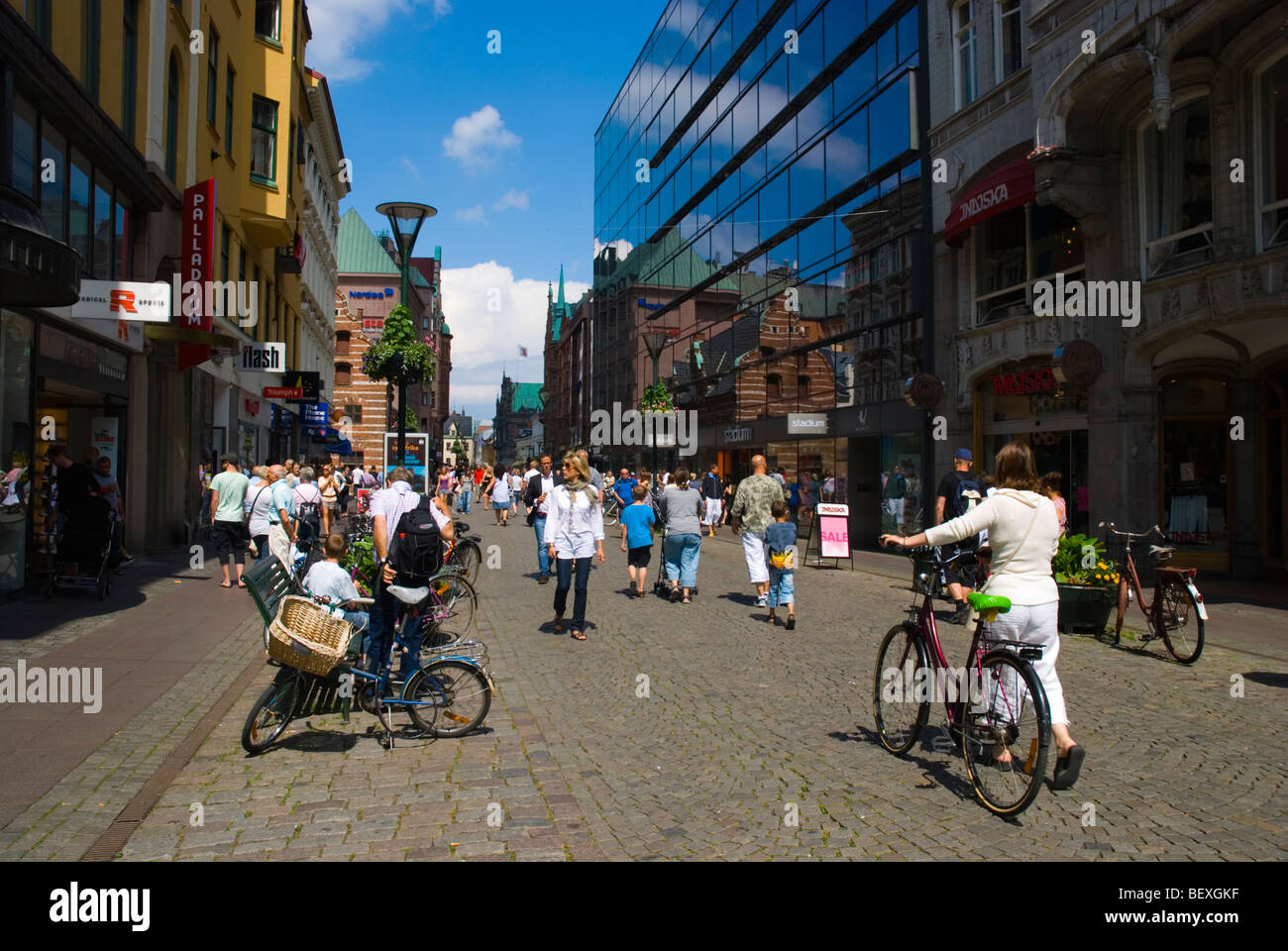 In pedestrian street in malmo hi-res stock photography and images - Alamy