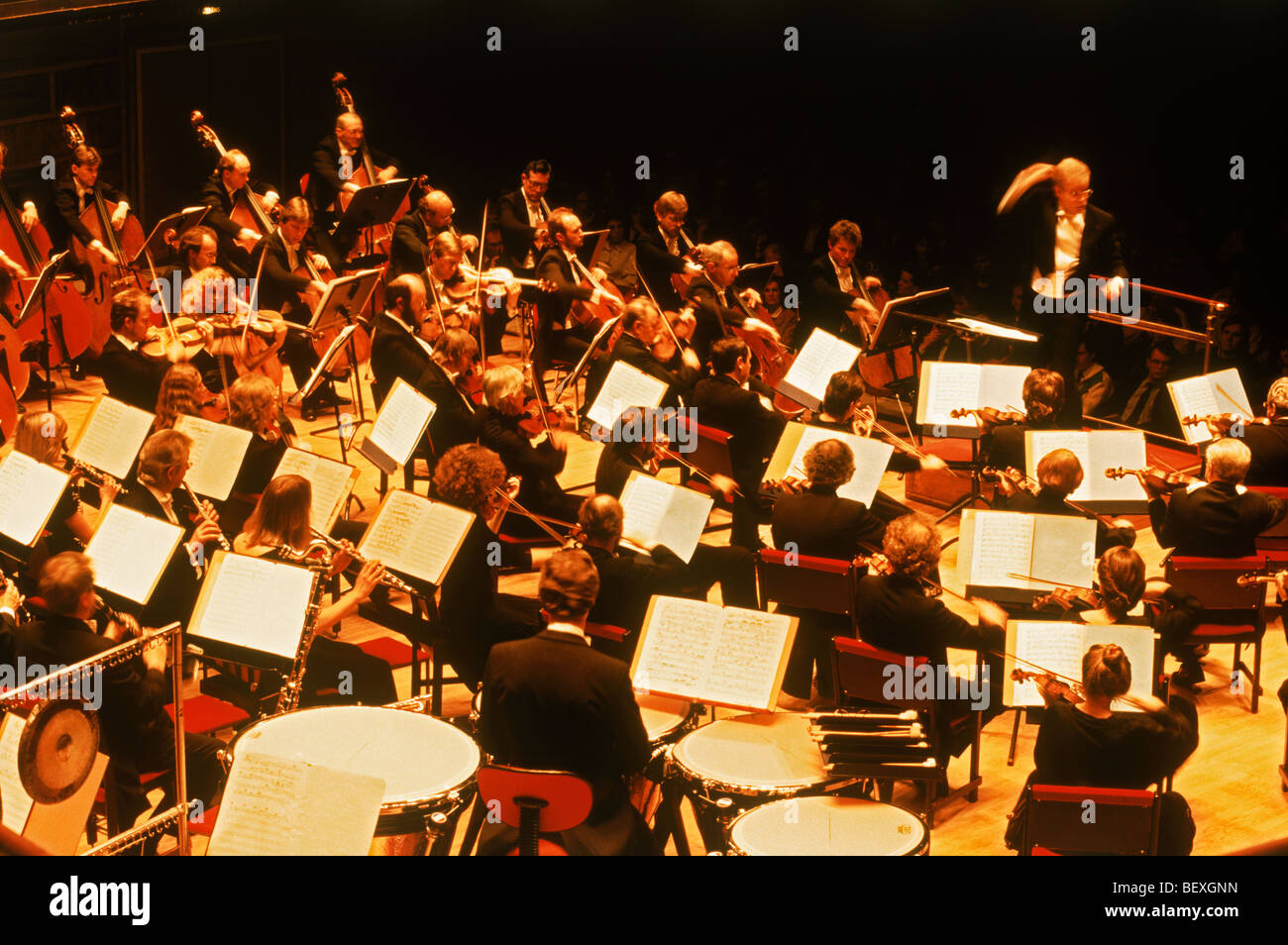 Stockholm Philharmonic Orchestra performing in Stockholm Concert House ...