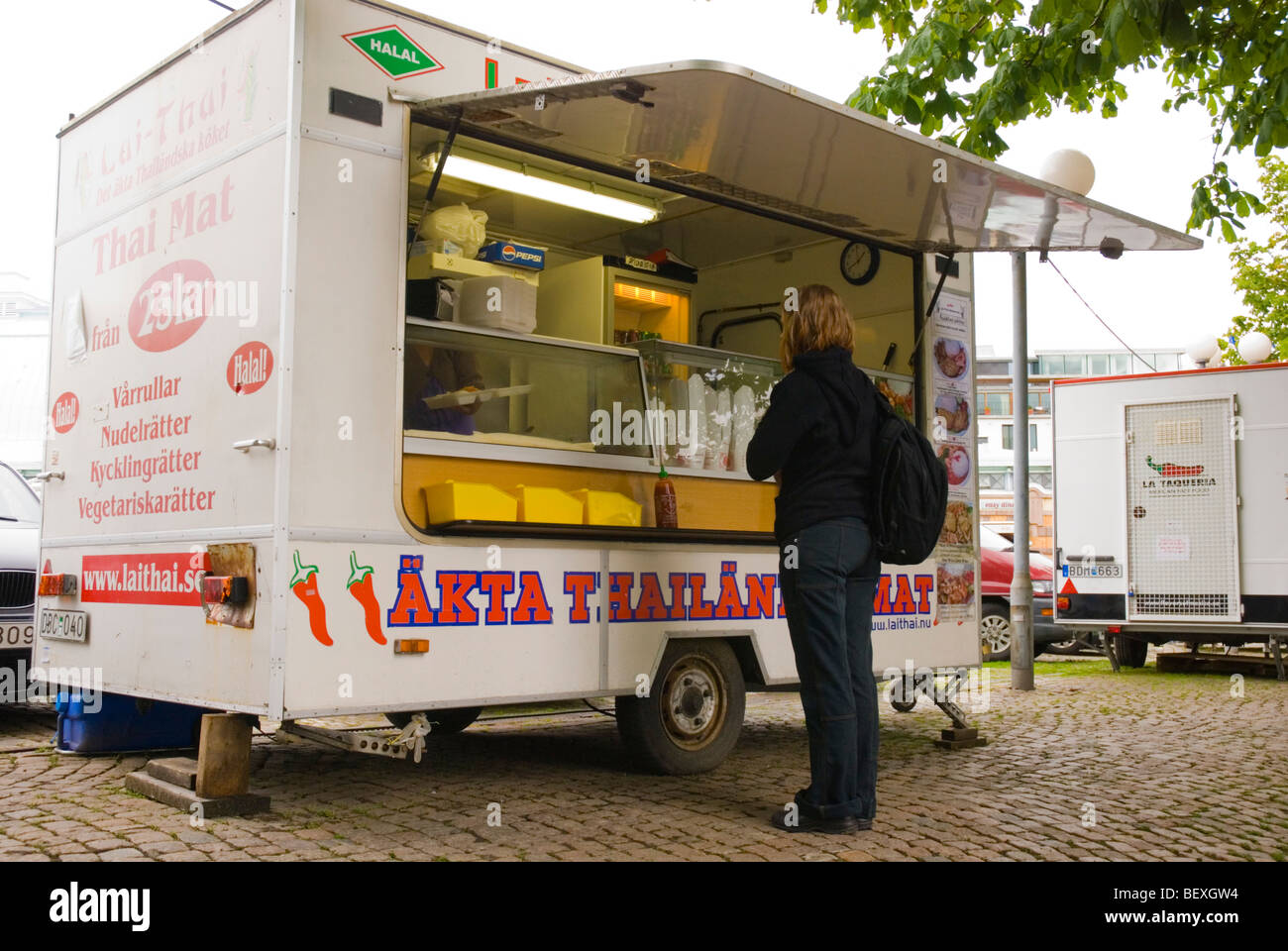 Thai food stand kungstorget square hi-res stock photography and images ...