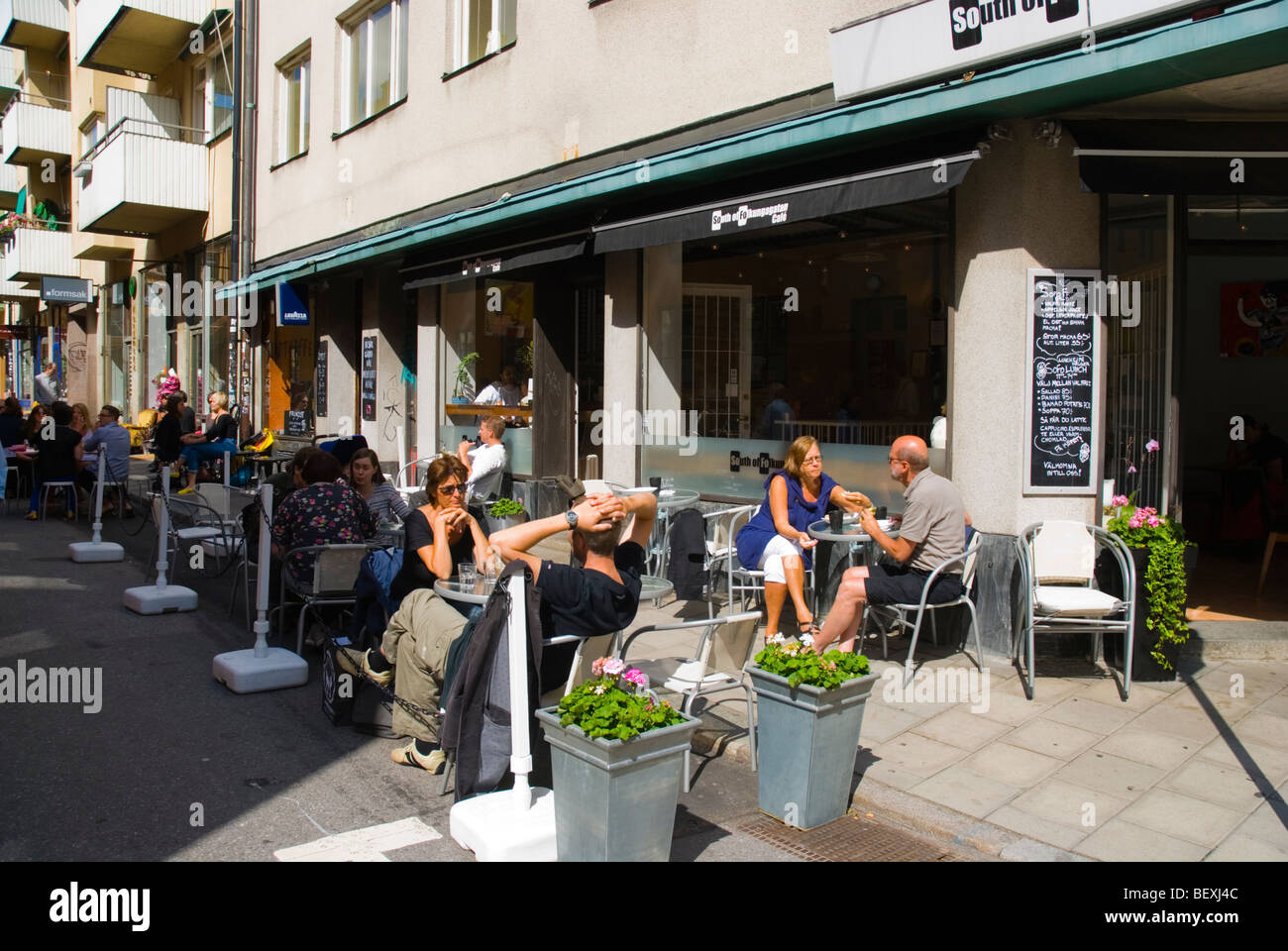 Cafe in SoFo district of Södermalm Stockholm Sweden Europe Stock Photo - Alamy