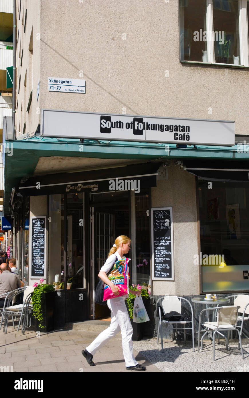 Sodermalm stockholm street cafe hi-res stock photography and images - Alamy
