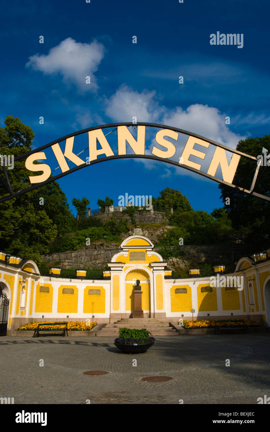 Skansen open air museum exterior in Djurgården Stockholm Sweden Europe ...
