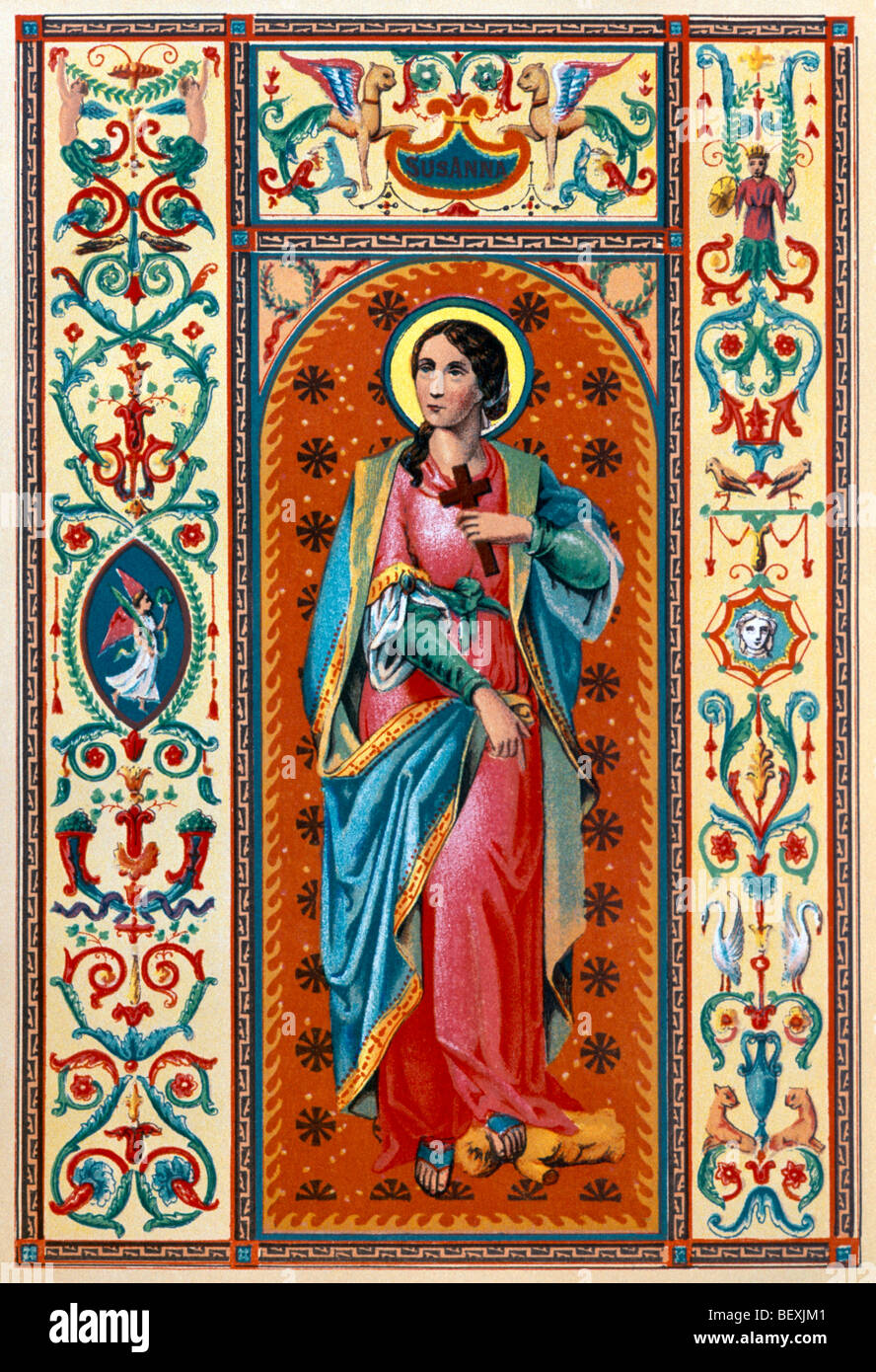 Saint Susanna of Rome a Virgin Martyr Stock Photo - Alamy