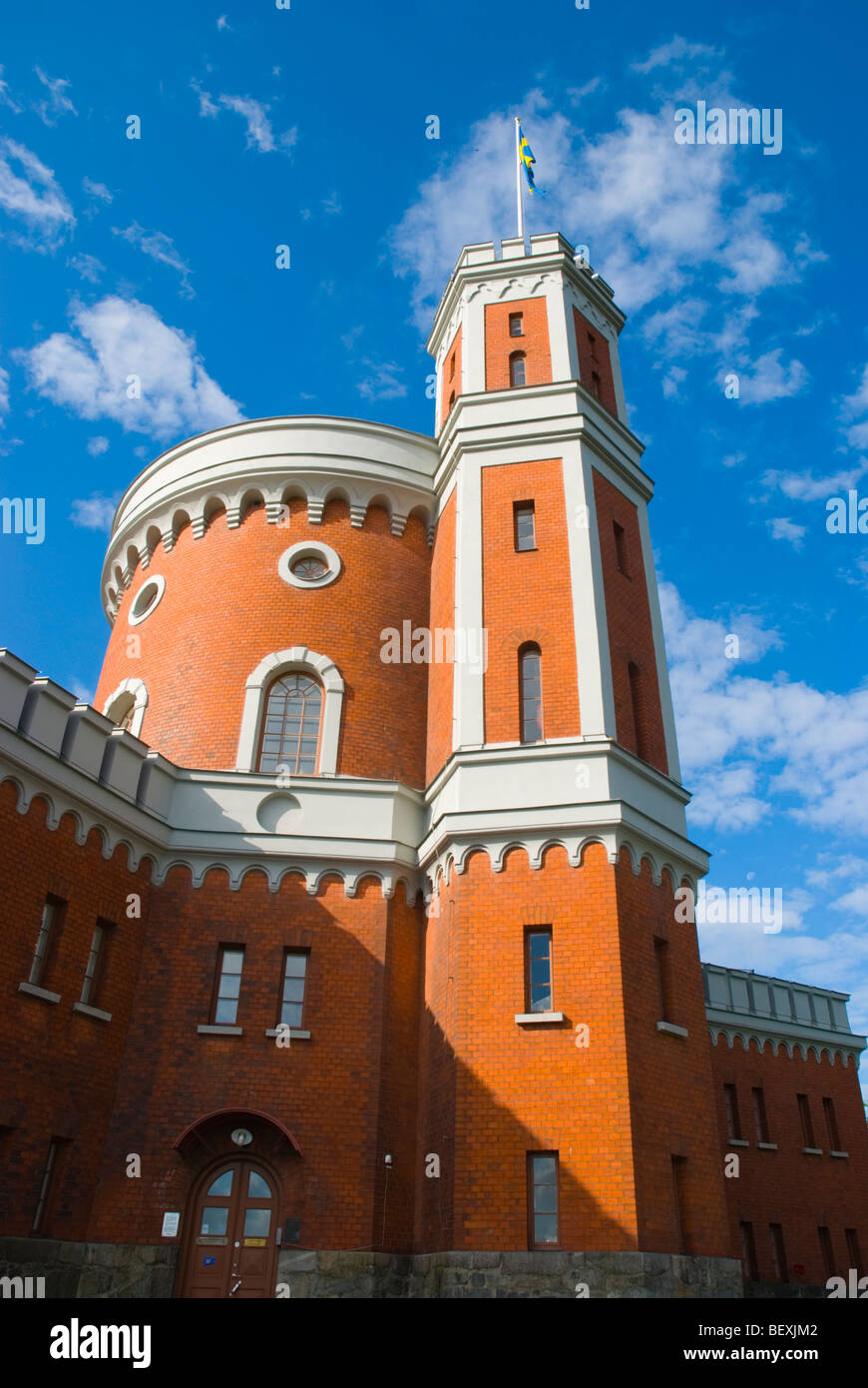 Kastellet renovated castle at Kastellholmen island in Stockholm Sweden ...