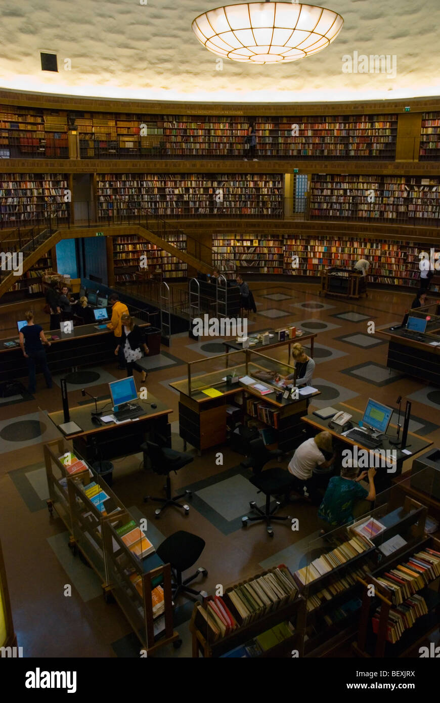 Stockholm city library stadsbiblioteket hi-res stock photography and ...