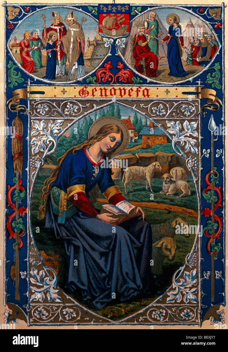 Saint Jennifer (Genevieve) Patron Saint of Disasters Stock Photo - Alamy