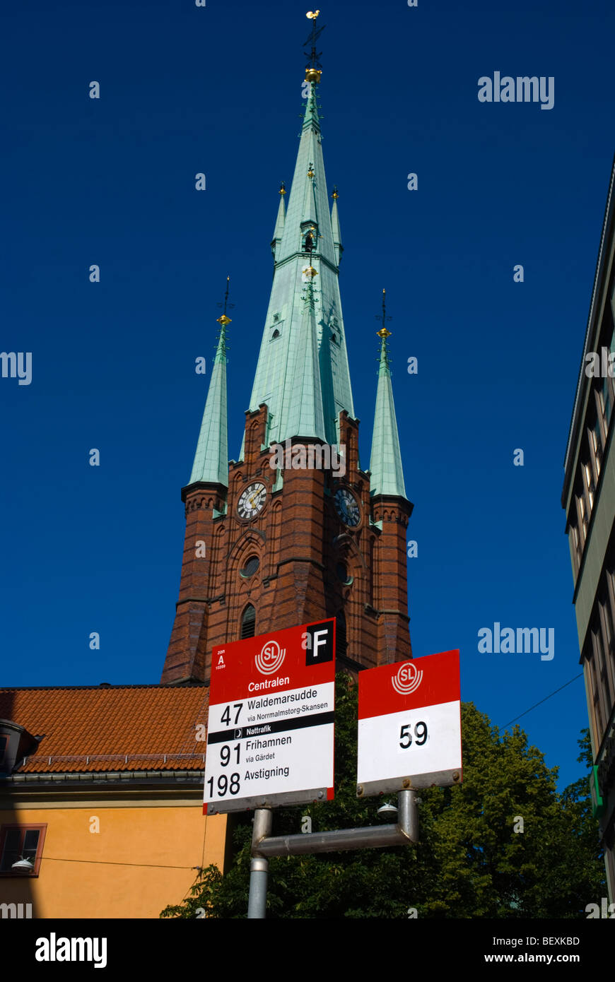 Bus signs in front klara hi-res stock photography and images - Alamy