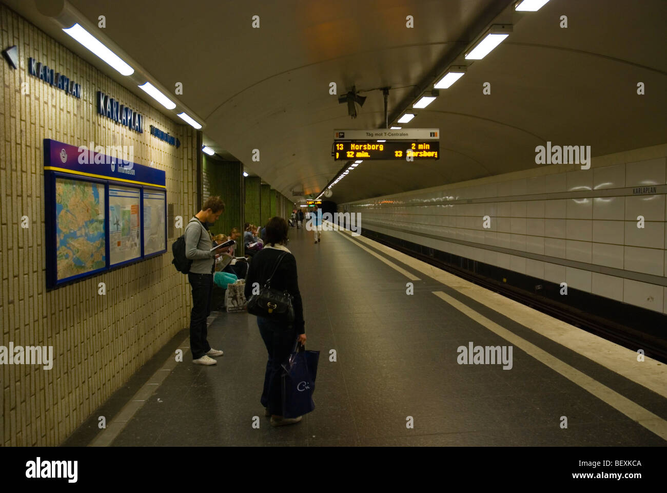 Karlaplan metrostation Östermalm district Stockholm Sweden Europe Stock ...