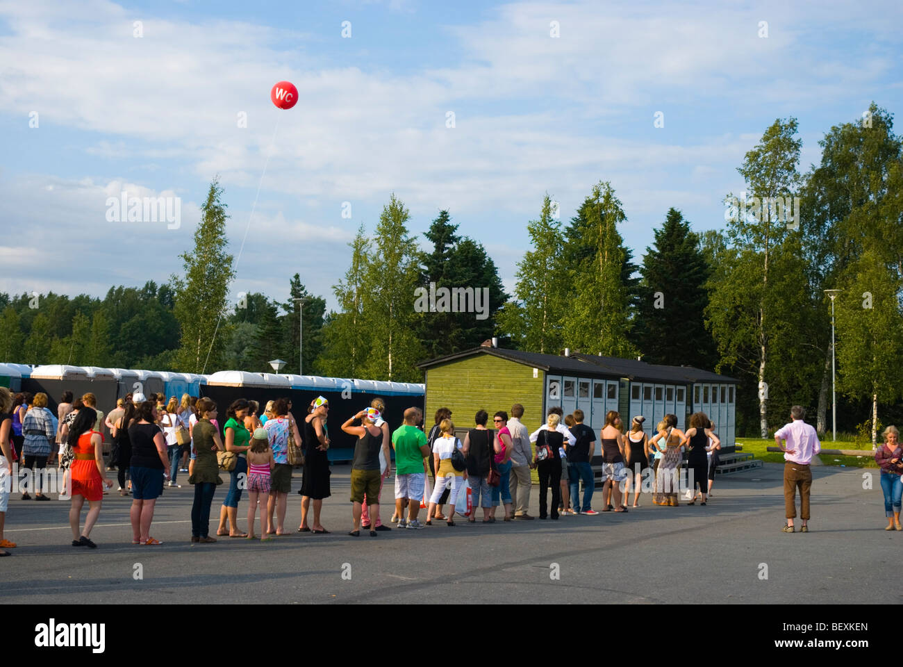 Queueing for the toilet hi-res stock photography and images - Alamy