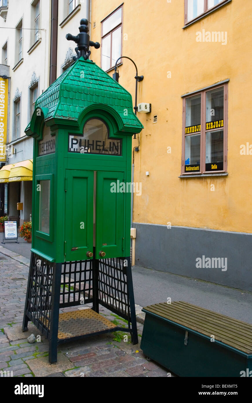 Old fashioned telephone box hi-res stock photography and images - Alamy